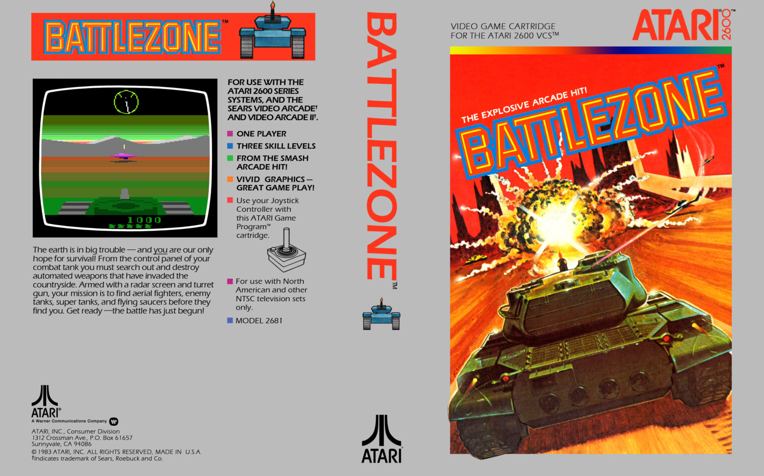 Battlezone da Atari: a luta futurística com tanques em 1980